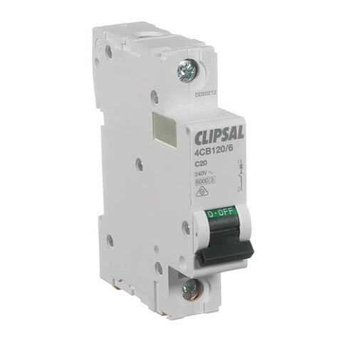 CLIPSAL 1 Pole MCB Circuit Breaker 6kA – topelectrical.greenacre