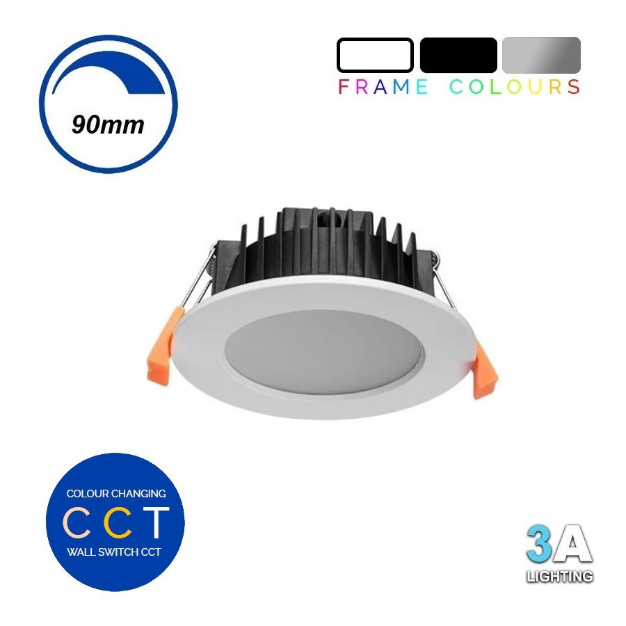 3A 13W LED DL1250 Downlight Flush Dimmable Wall Switch CCT ...